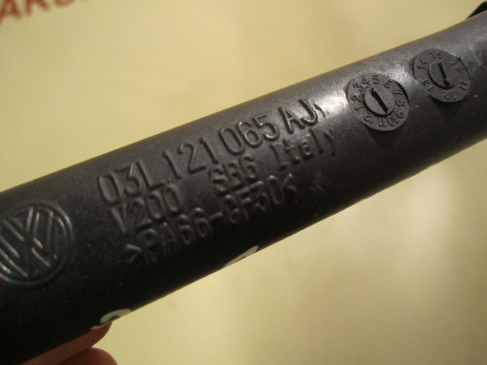 03L121065AJ VW Passat B7 2.0 TDI 2011.y Coolant Hose Pipe 03L 121 065 ...