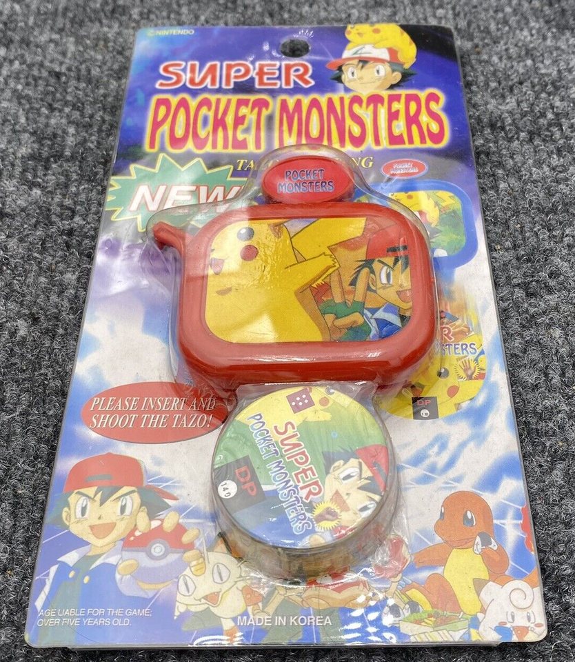 Super Pocket Monsters Pokemon Tazo Shooting Toy Made in Korea Vintage ...