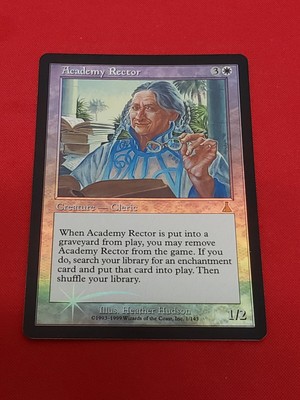 Foil Academy Rector Urza's Destiny MTG Reserved List White Creature # ...