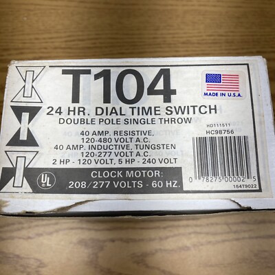 New Intermatic T104 Mechanical Time Switch - 24 Hour Pool Pump Heavy ...