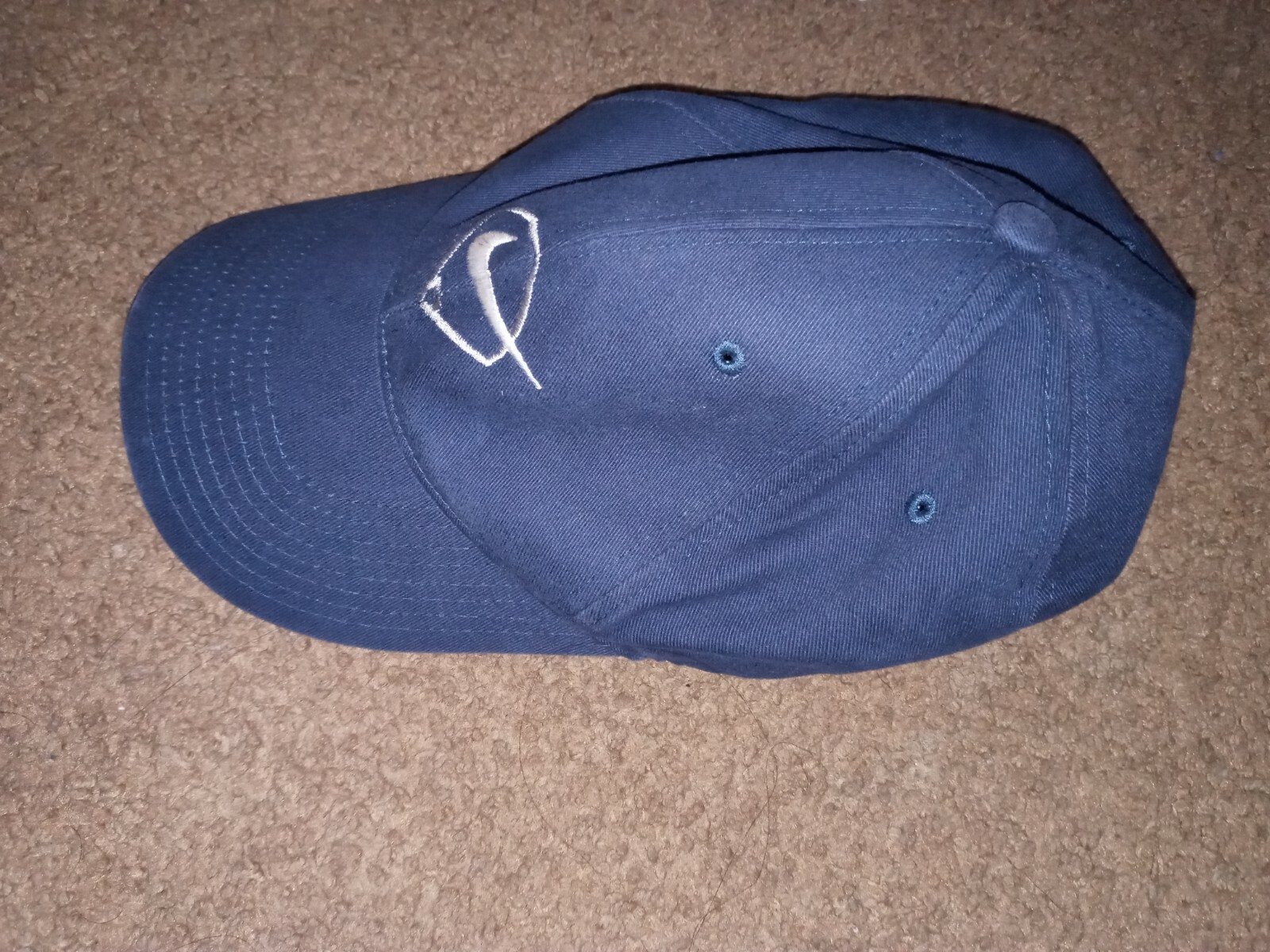 Mens Vtg Early 2000s Nike Check Navy Blue Design Dad … - Gem