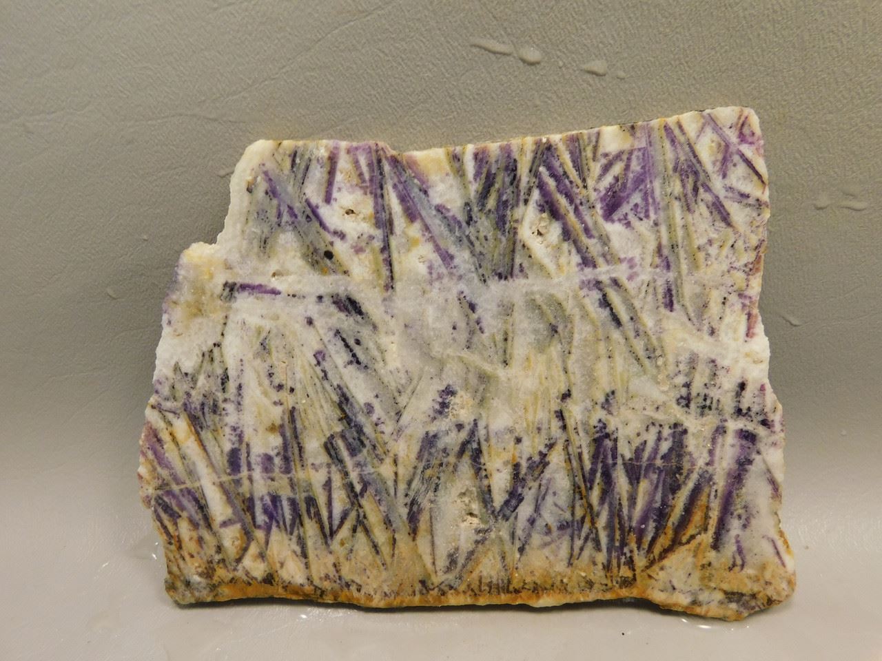 Purple Sagenite Stone Slab Lapidary Rough Rock #O4 | eBay