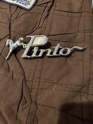 Vintage 1970's FORD PINTO Car Chrome Logo Emblem Badge OE OEM D 12 16B ...