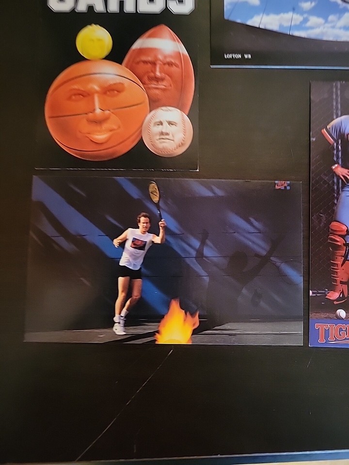 1985 NIKE SHOE PROMO SET MINUS JORDAN AND GOODEN 4 CARD LOT. MCENROE ...