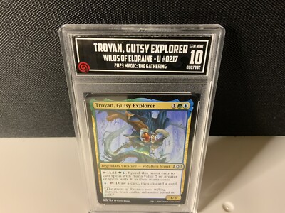 TCCG 10 GEM Troyan, Gutsy Explorer [Wilds of Eldraine] Graded Commander ...