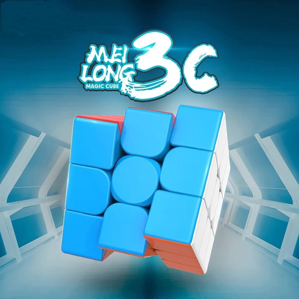 3x3 Speed Rubik’s Cube – Smooth Fast Turning – Stickerless Brain Teaser ...