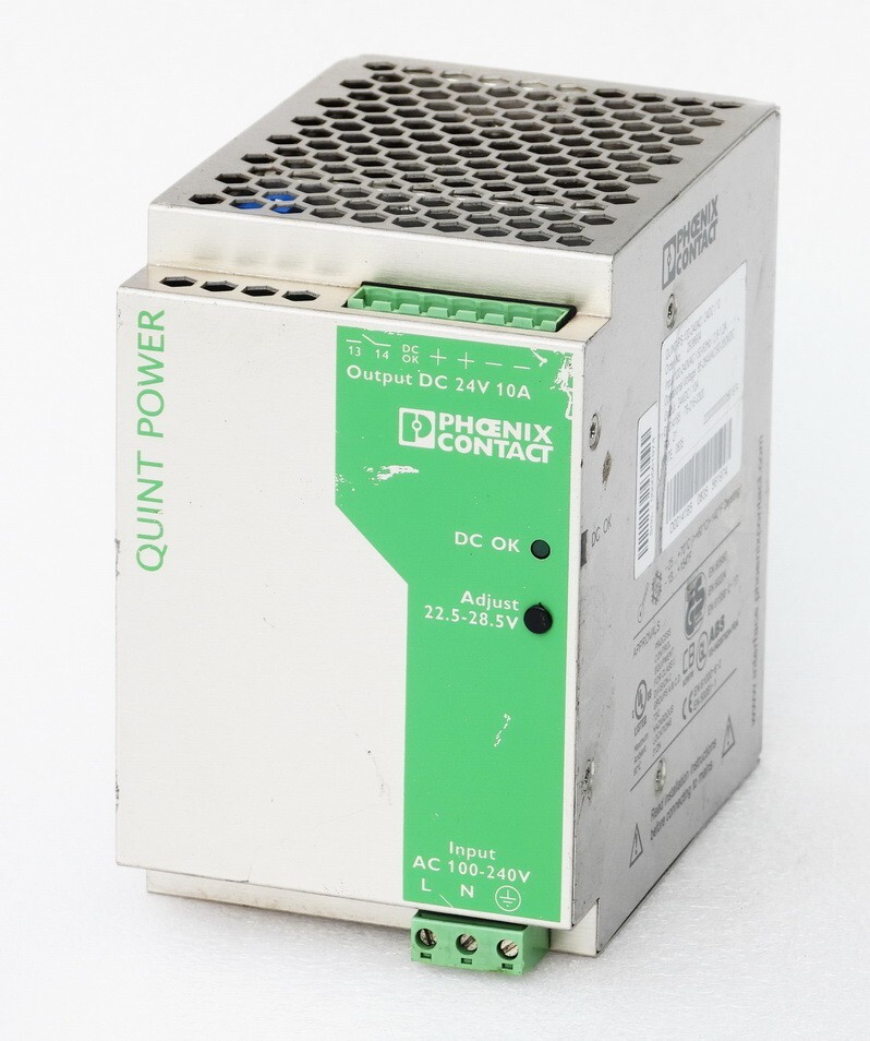 PHOENIX CONTACT QUINT PS 100 240AC 24DC 10 RAIL ELECTRIC POWER SUPPLY ...