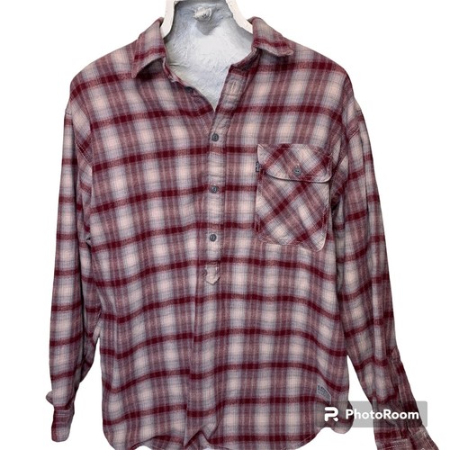 Vintage Levi's Mens Pull Over Flannel Shirt Size Large Unisex | eBay