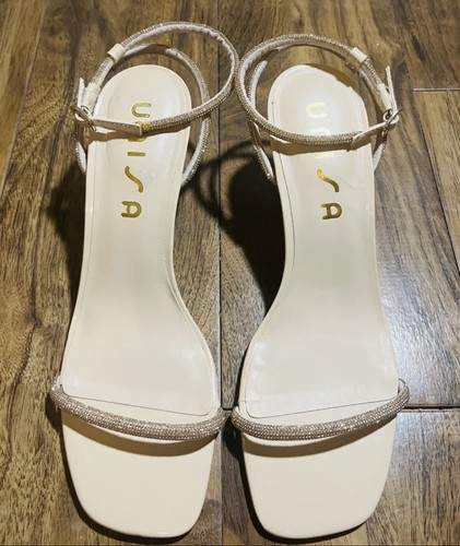 Unisa Heels With Pink/Blush Sparkle - Women | Color: Beige | Size: 9 ...