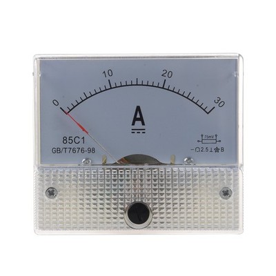 85C1 Analog Current Panel Meter DC 30A Ammeter V8O59445 | eBay UK