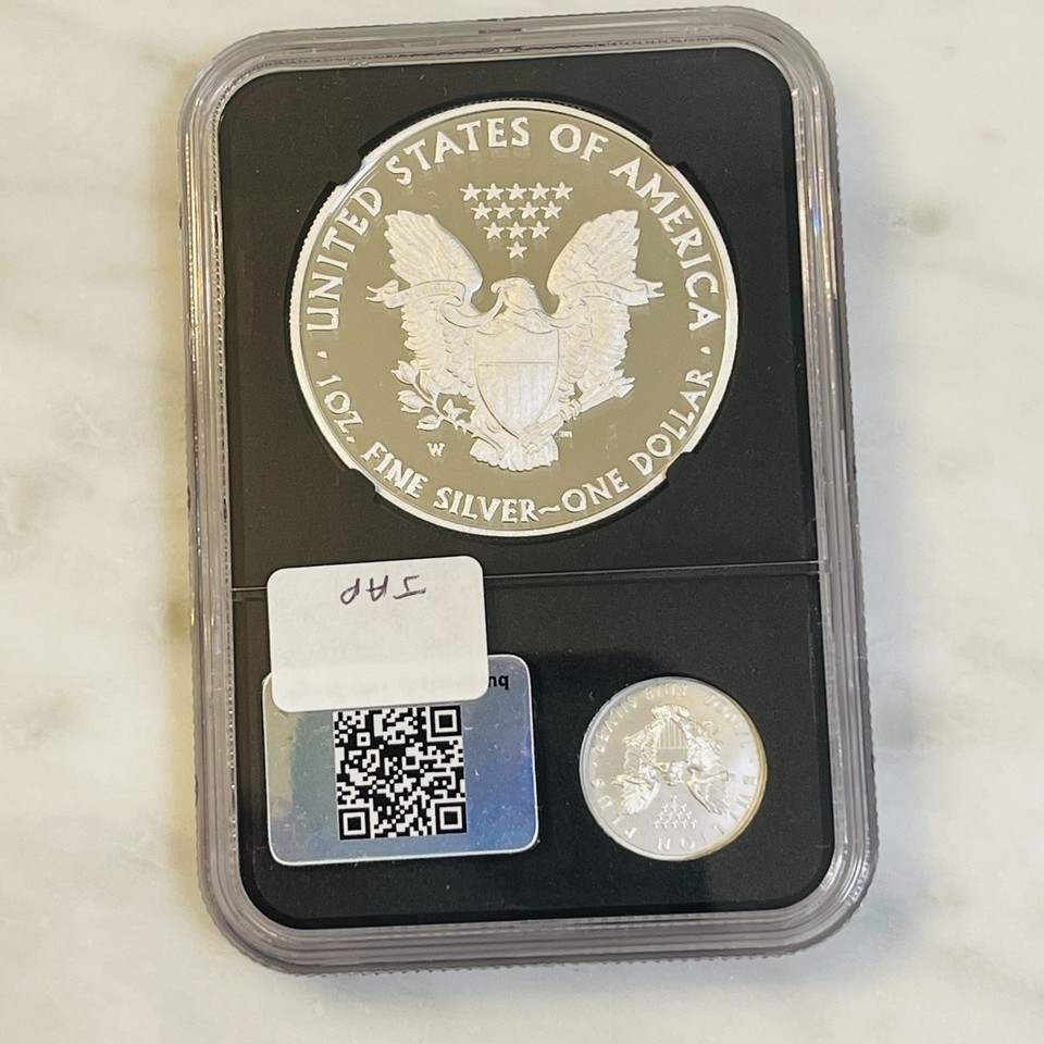 2010 W Bullion Plus Series 1 Evolved 1st ever Dual Coin Slab Silver ...