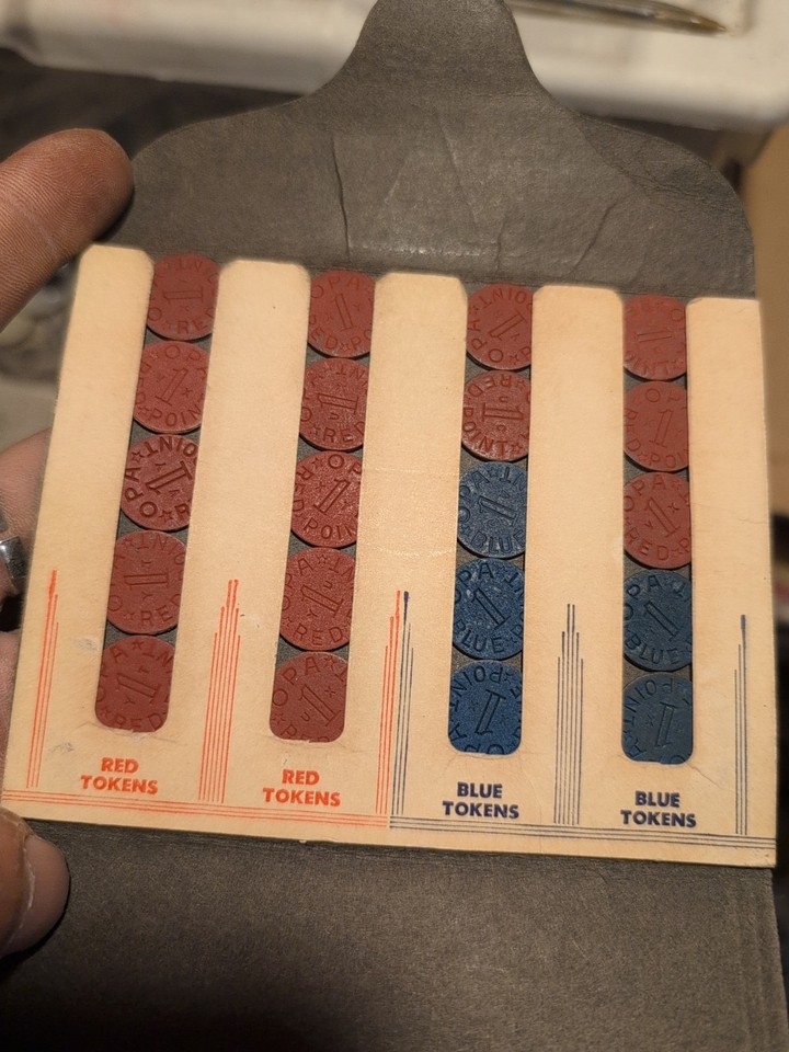 Original Full Pack WWII OPA Red Blue Point Ration Tokens Home Front ...
