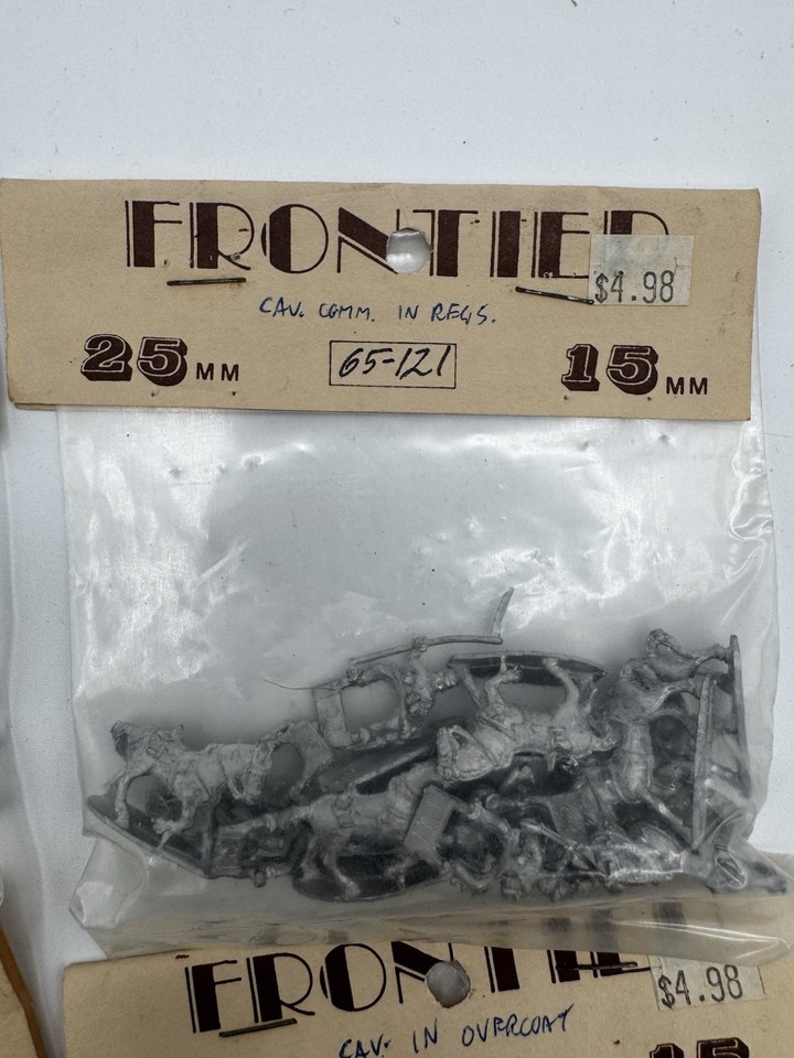 Frontier Lead Miniatures 15mm Old West ACW Figures Lot Of 10 Packs ...