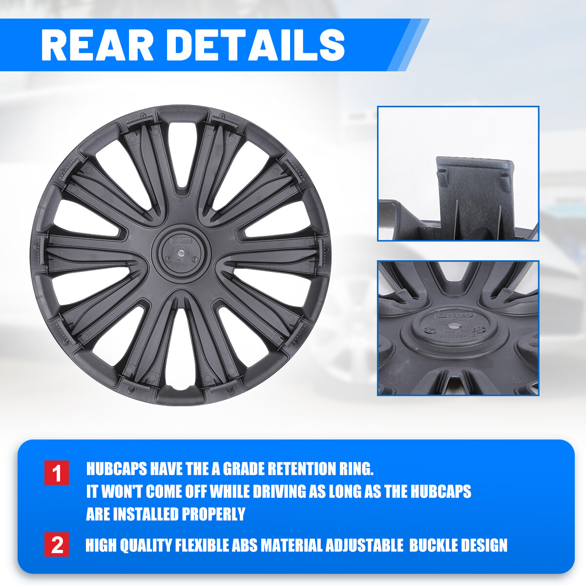 16 Inch Set of 4 Hubcaps Wheel Covers Snap On Full Hub Caps fit R16 ...