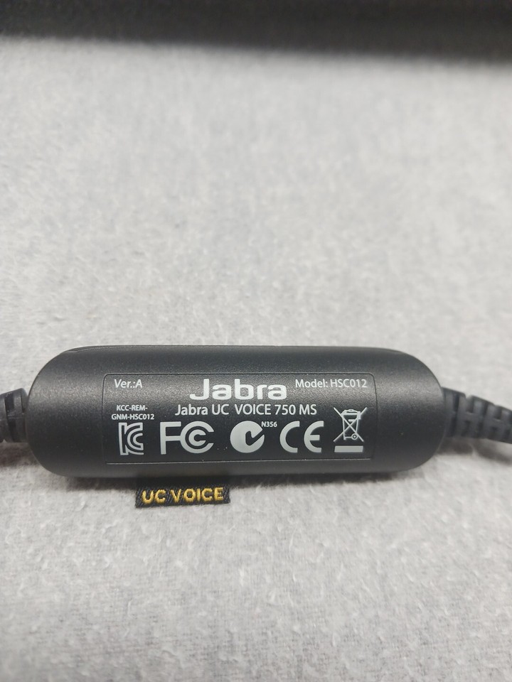 Jabra UC Voice 750 MS Noise-Cancelling Headset Model HSC012 (Black ...