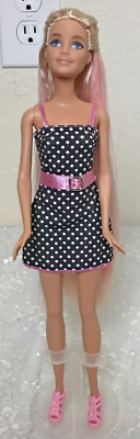 1999 Mattel Barbie Blond Hair w/Pink Streaks Blue Eyes Knees Bend 2015 ...