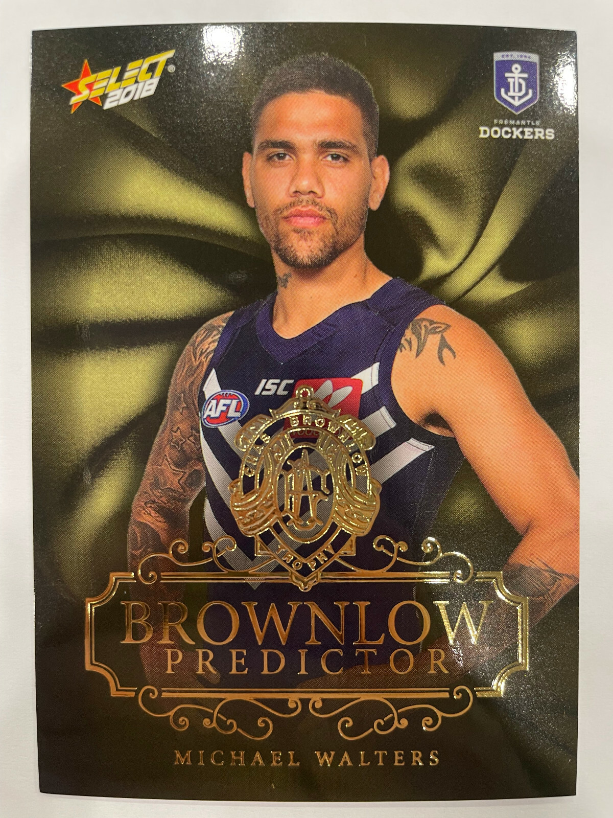 2018 Footy Stars Brownlow Predictor BPG48 Michael Walters Fremantle 238 ...