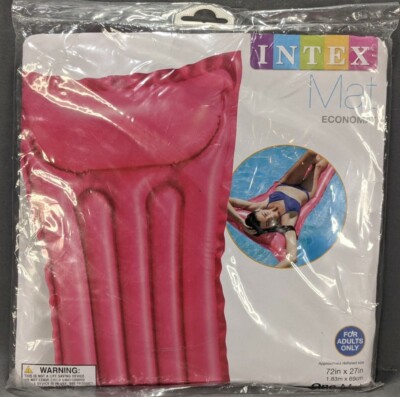Intex Economat 72'' x 27'' Pink Inflatable Pool Mat 2017 New Sealed | eBay