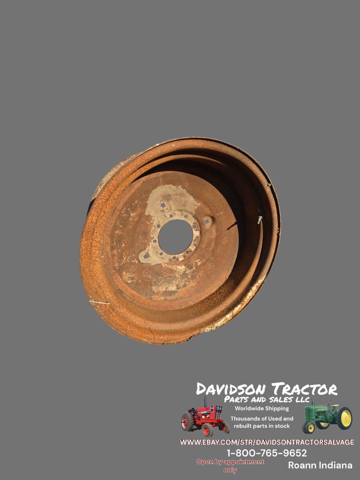 14x38 Pressed Steel 9 Bolt Rear Tractor Rim IH John Deere Massey ...