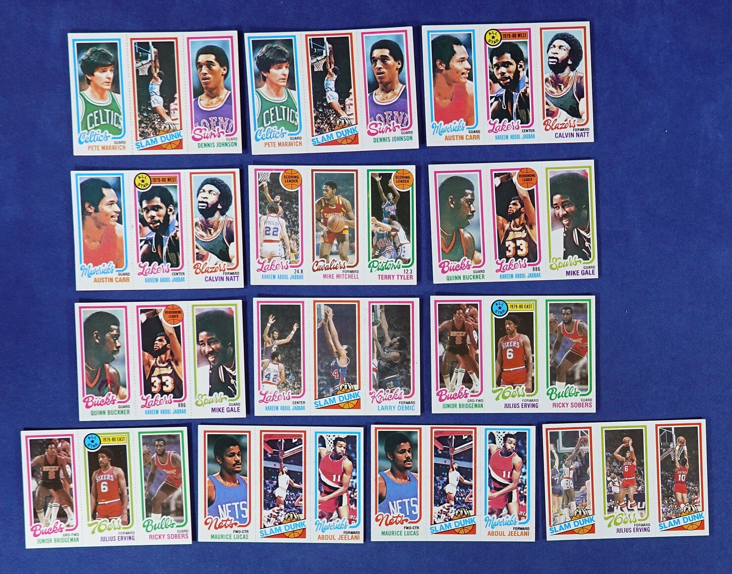 1980 TOPPS BASKETBALL STAR RC HOF LOT OF 125 MINT *357290 | eBay