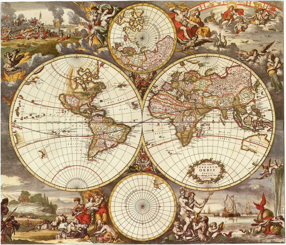 World Map Paintings