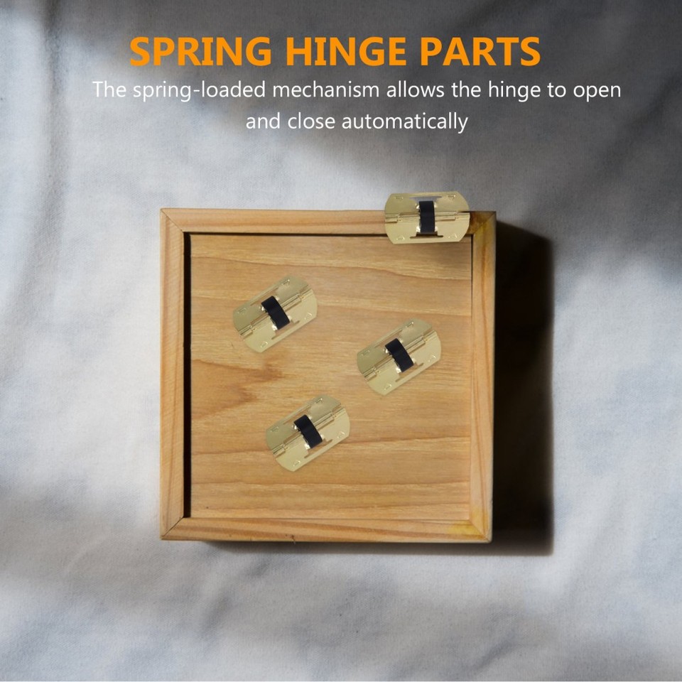 10 Pcs Jewelry Box Hinge Small Spring Hinges Replacement Convenient ...