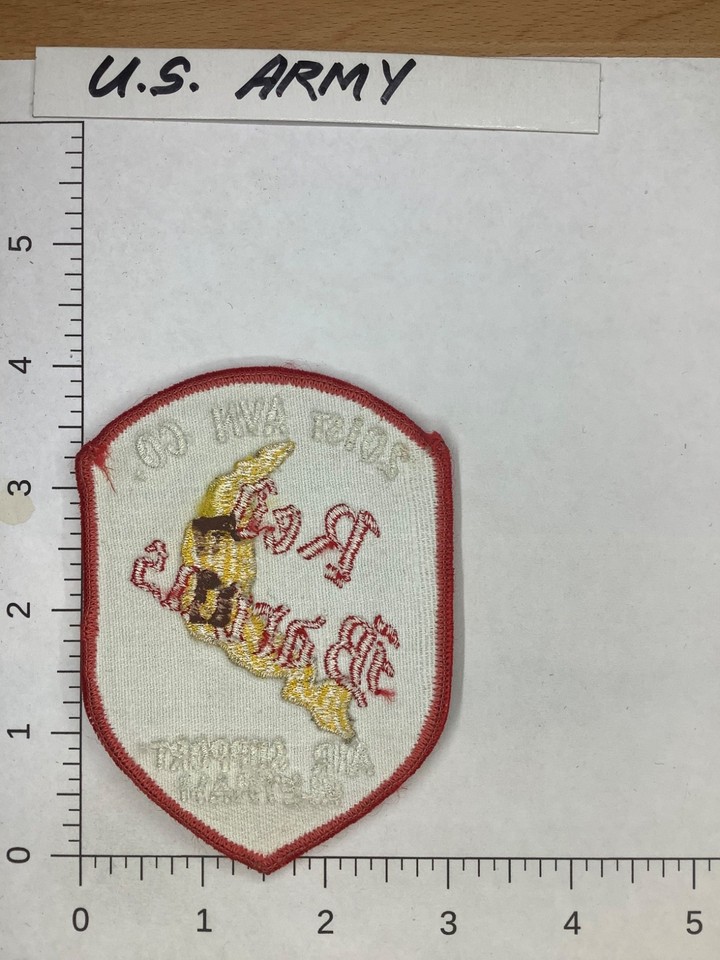 VINTAGE THEATER MADE US ARMY 201st AVN CO. AIR SUPPORT..SQD PATCH | eBay