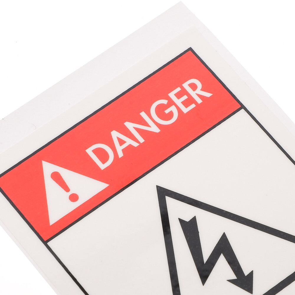 6 Pcs Warning Signs Safety Danger Sticker Keep Out Mechanical The | eBay