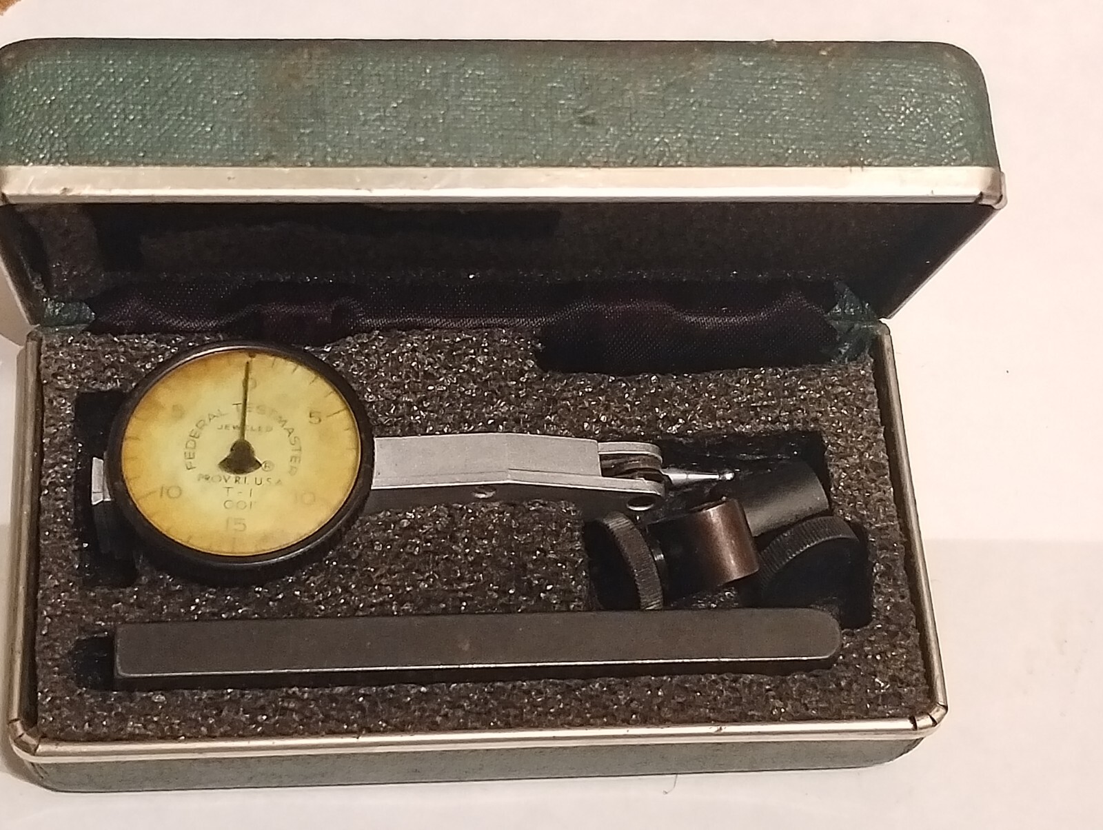 Federal Testmaster T-1 Dial Indicator .001" Machinist Set in Box | eBay
