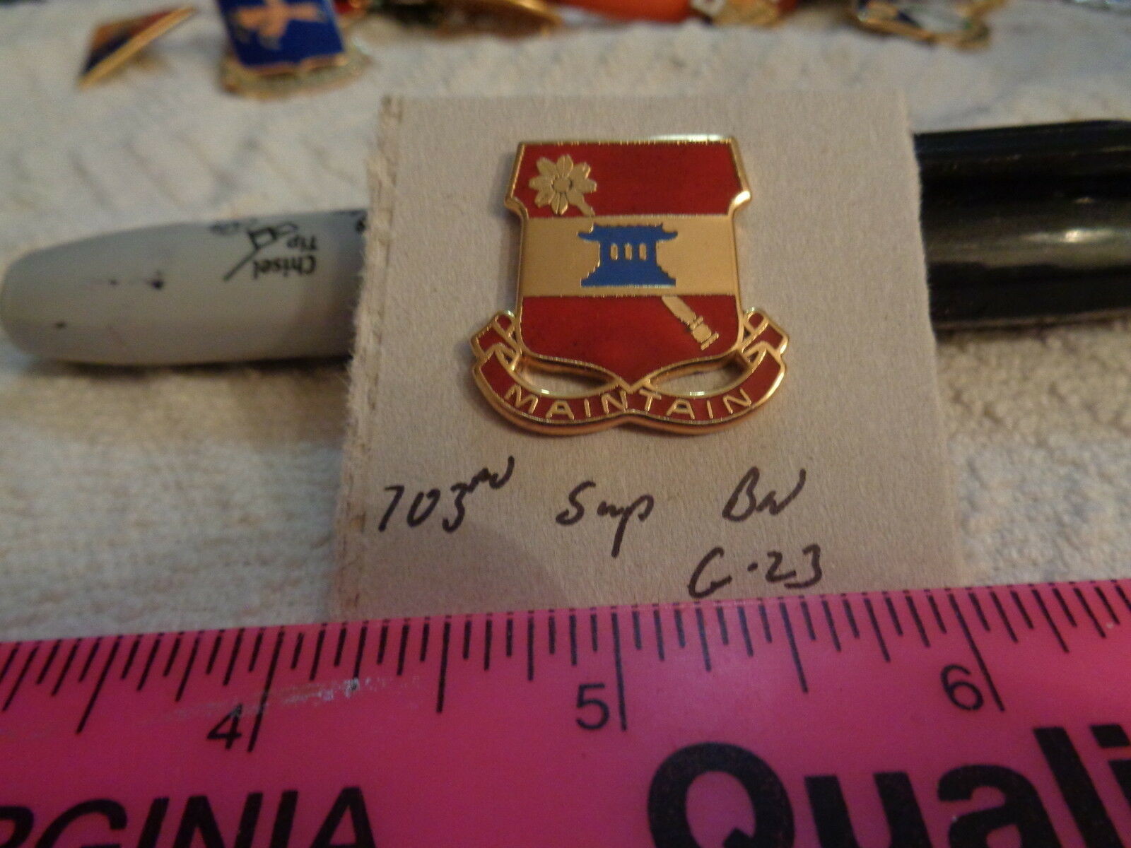 703rd Support Battalion G-23 Unit Crest, DI, DUI (DRAW#M5) | eBay