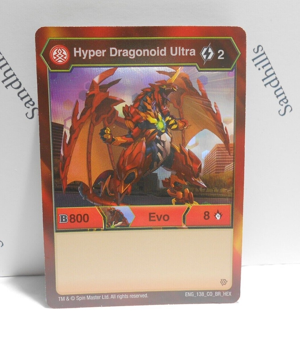 Bakugan Hyper Dragonoid Ultra Card - Evo - Bakugan Resurgenc - ENG 138 ...