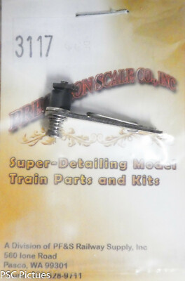 Precision Scale HO #3117 Draw Bar, Spring Loaded Automatic, Loco-to ...