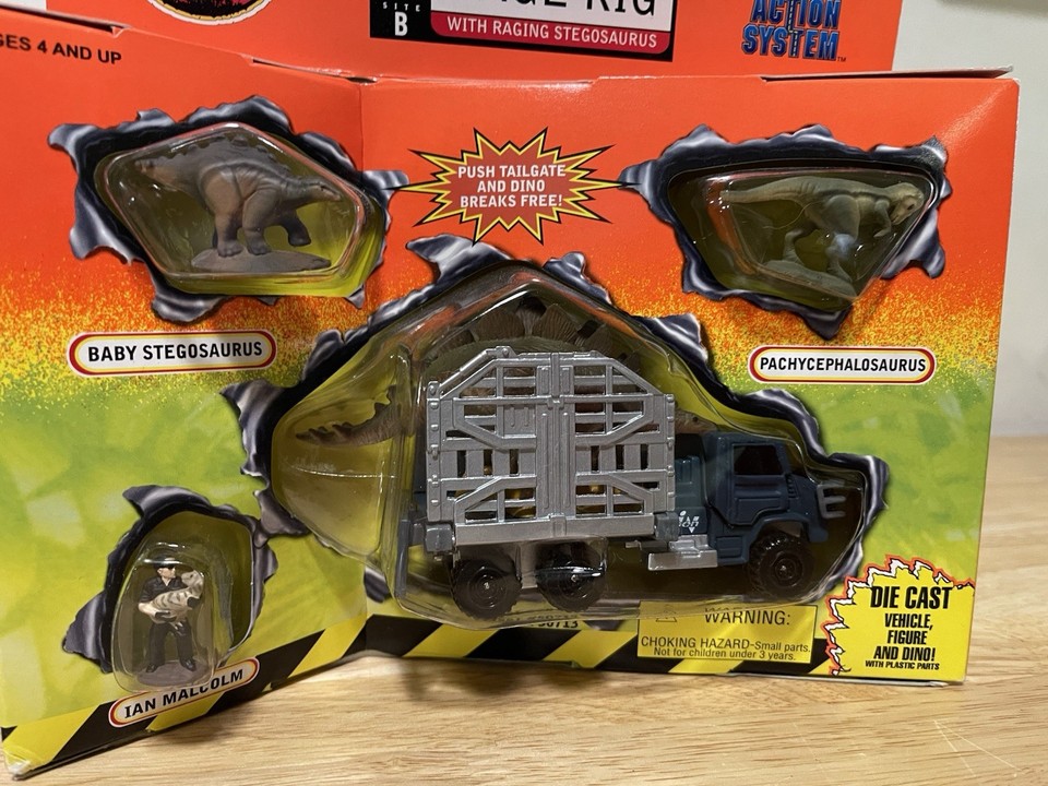 Matchbox The Lost World Jurassic Park Rage Rig Stegosaurus Action ...