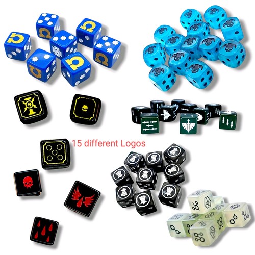 War Game 16mm D6 Dice Plague God Chaos Demon Square Dice 10pc HANDMADE ...