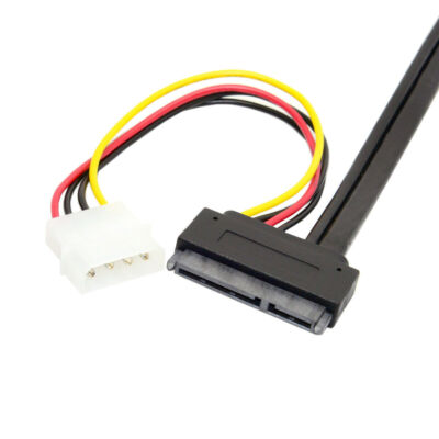 ESATA Combo Hard Disk Power Cable IDE 5V 12v&50cm to SATA 22pin for 3.5 ...