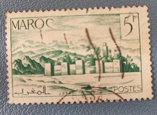 TIMBRE MAROC ROYAUME DU MAROC RABAT 1949 REMPARTS | eBay