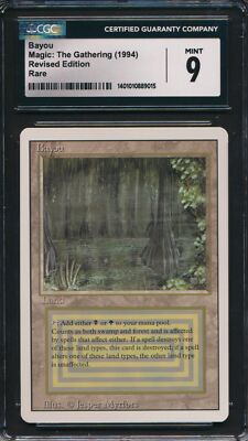 Revised Bayou CGC 9 Graded Magic MTG (9015) -magicgraders- | eBay