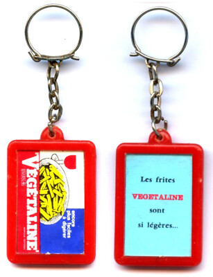 Porte-clés VEGETALINE (huile pour frites) - années 1960 | eBay