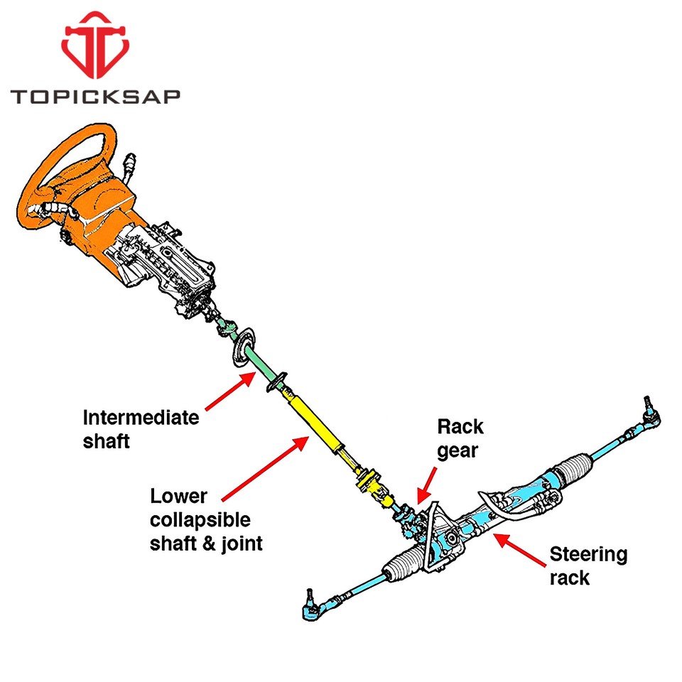 for 2005-2015 Toyota Tacoma Upper Intermediate Steering Column Shaft ...