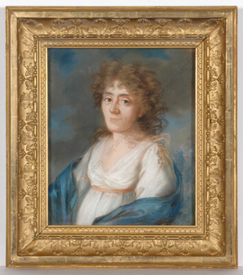 Attributed to Josef Grassi (1757-1838) "Portrait of a lady" pastel ...