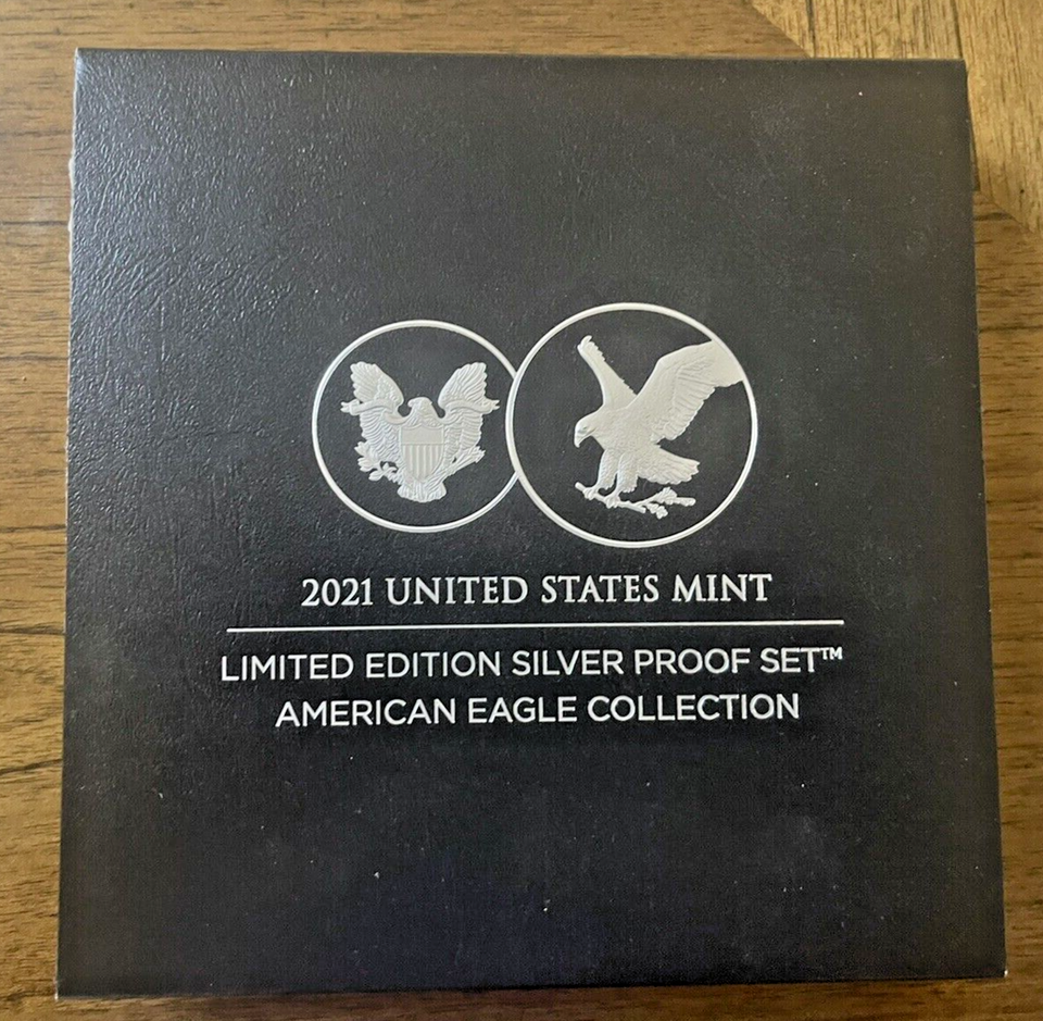US Mint Limited Edition 2021 Silver Proof Set American Eagle Collection ...