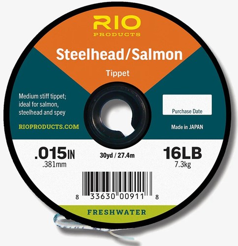Rio Steelhead / Salmon Tippet 30yd Spools Fly Fishing Leader Material ...