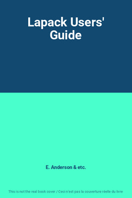 Lapack Users' Guide de E. Anderson et etc. | eBay