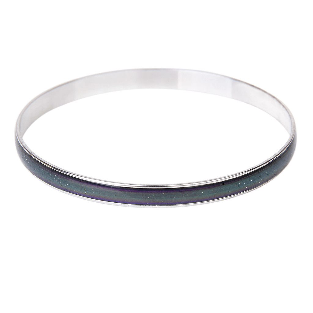 Unisex Copper Cuff Bangle Mood Bracelet Emotion Feeling Color Changing ...