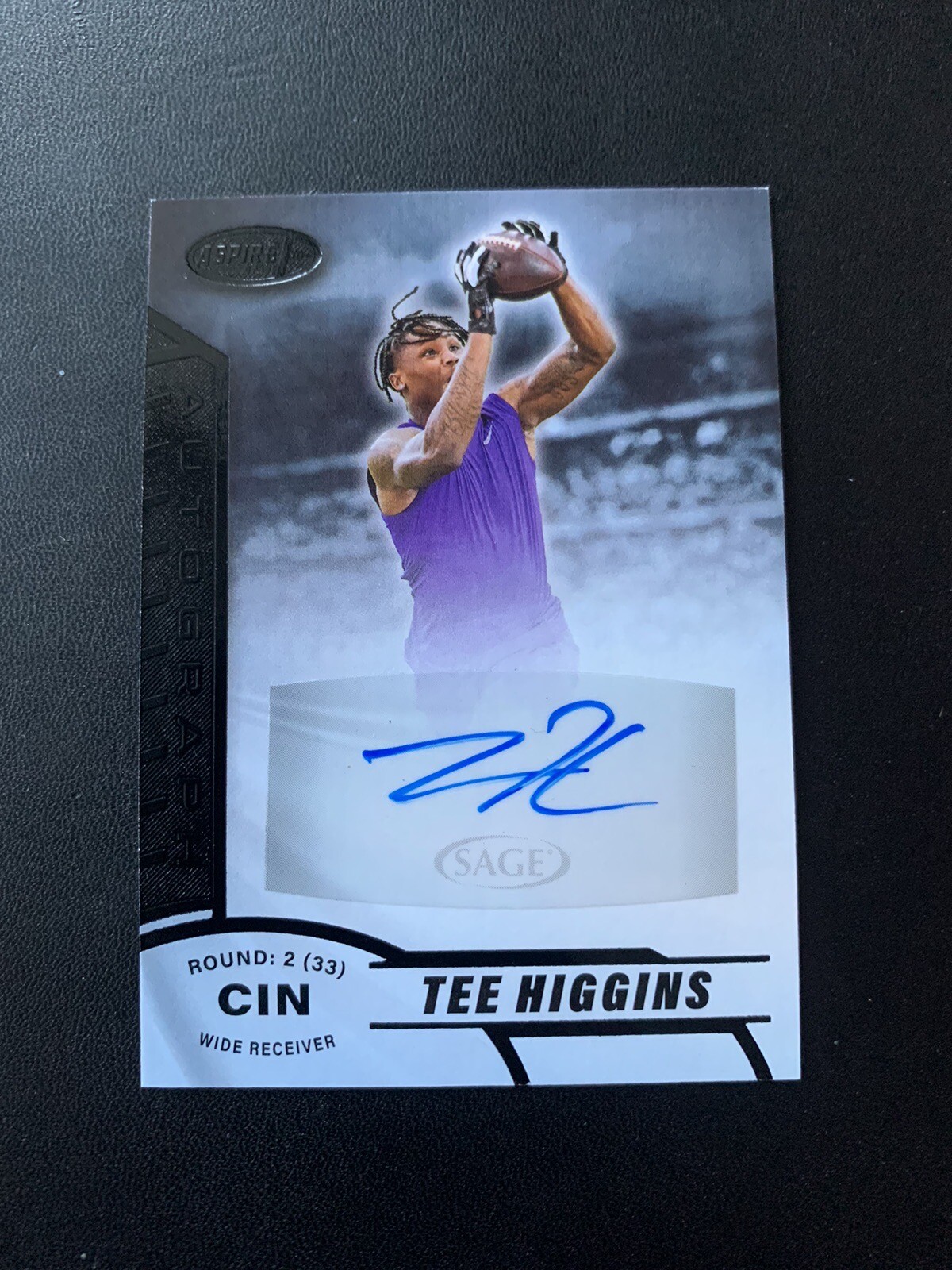 Tee Higgins 2019 Sage Aspire Rookie Autograph Auto #ASP32 Cincinnati ...