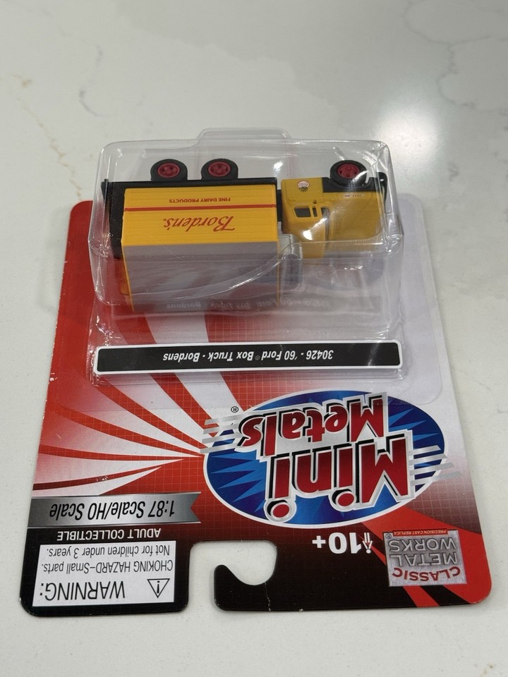 Mini Metals Model 30426: ‘60 Ford Box Truck, Borden’s Dairy, HO, NIB | eBay