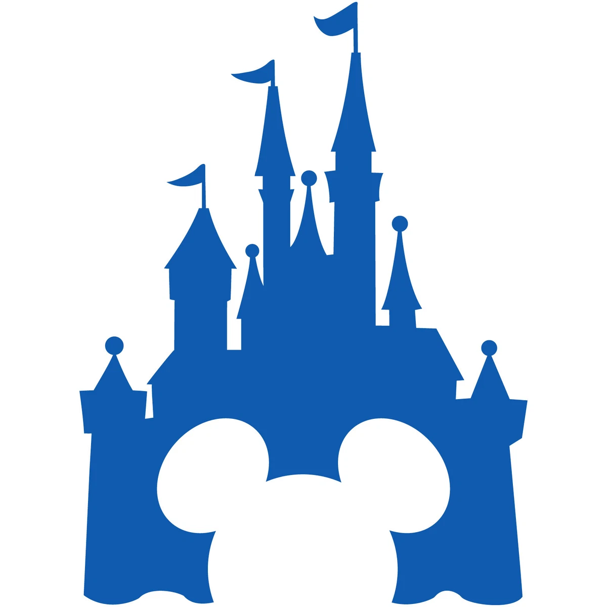 Disney Castle Logo Outline