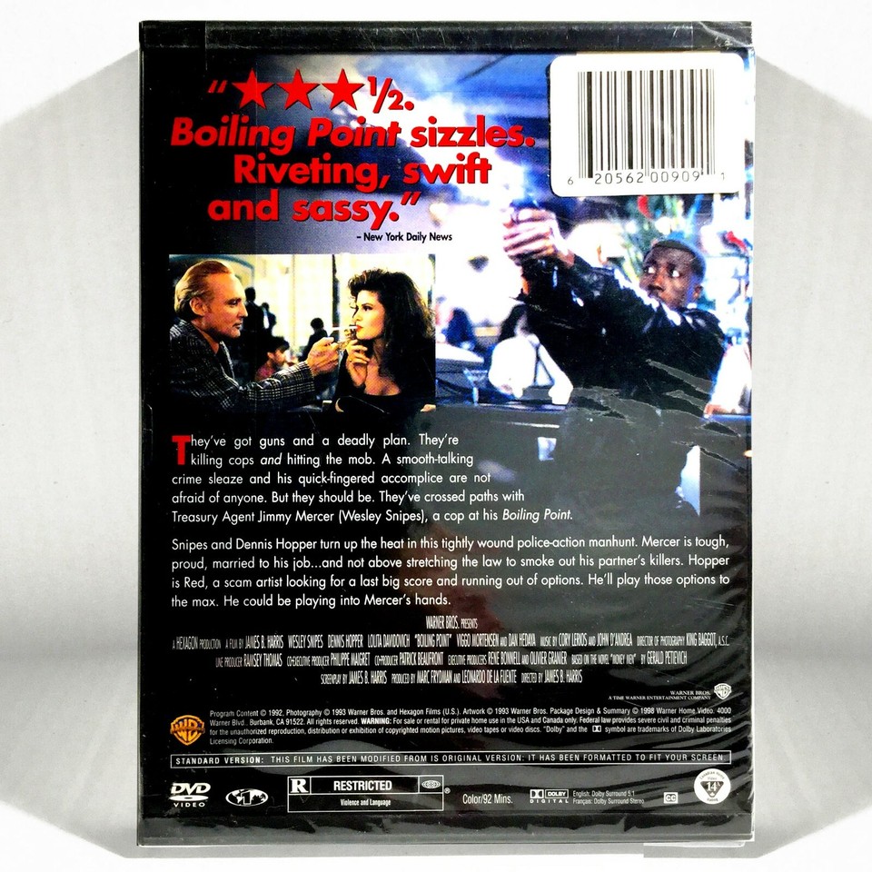 Boiling Point (DVD, 1992, Full Screen) Brand New ! Wesley Snipes Dennis ...