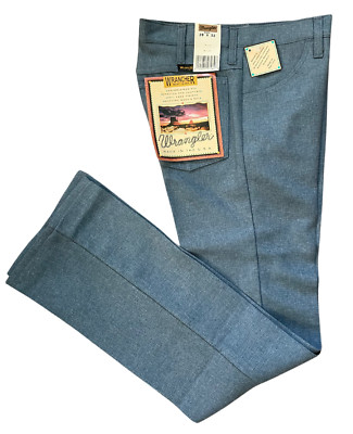 NWT Men's Wrangler® Wrancher Heather Blue 82HL Polyester Pants Multi ...