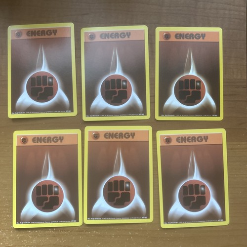 Pokemon Cards Fighting Energy 97/102 Base Set Unlimited Common (x6) | eBay
